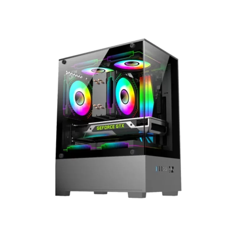 Aptech CS40 3 ARGB Fans Desktop Gaming Case Black Price in Bangladesh ...