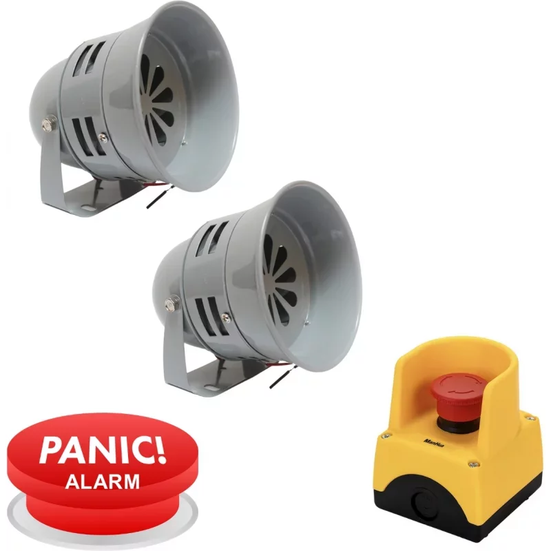 SOS Emergency Panic Alarm Package ( 2 Sounders + 1 Panic Button) Price ...
