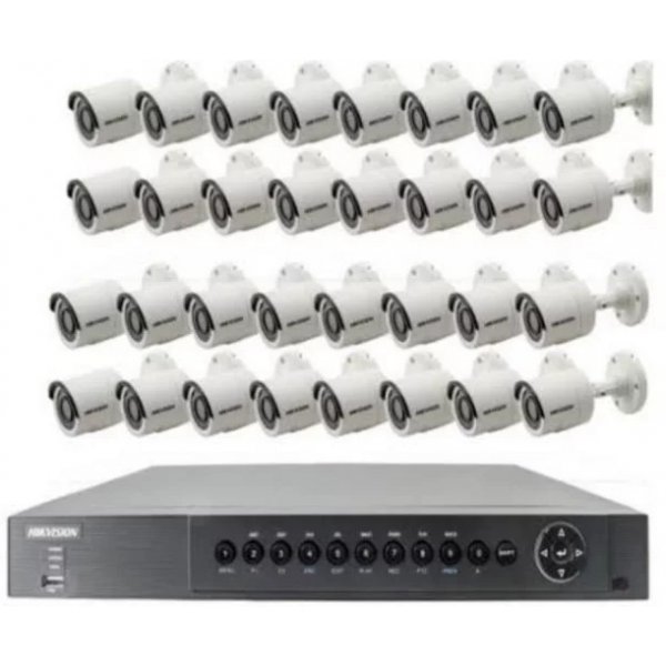 Hikvision CCTV Package 32-CH DVR 32-Pcs Camera 2000GB HDD Price in ...