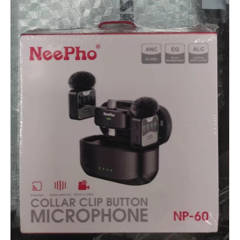 NeePho NP-60 Collar Clip Button Wireless Microphone Price in Bangladesh ...