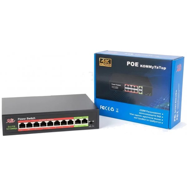 298 10-Port 10/100Mbps PoE Network Switch Price in Bangladesh | BDStall