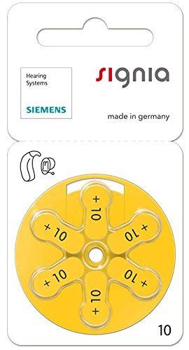 Siemens Signia Size-10 Pack of 6 Batteries Price in Bangladesh | Bdstall