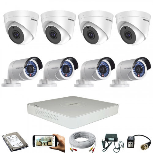CCTV Package 8 Channel XVR 8-Pcs Camera 1TB HDD Price in Bangladesh ...