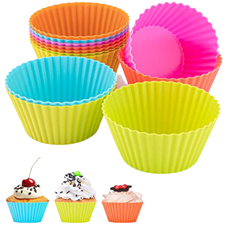 24-Pieces Multiple Color Silicone Reusable Cupcake Price in Bangladesh ...