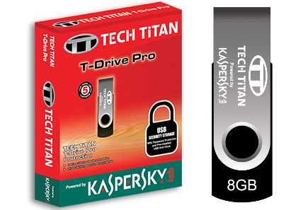 Tech Titan T-Drive Pro USB KAV Protection 8GB Pendrive Price in ...