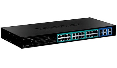 TRENDnet 24-Port 10/100Mbps Web Smart PoE Switch Price in Bangladesh ...