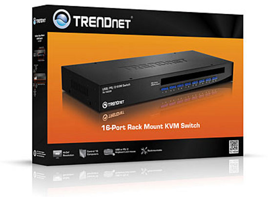 TRENDnet 16-Port Rack Mount Combo KVM Switch TK-1603R Price in ...