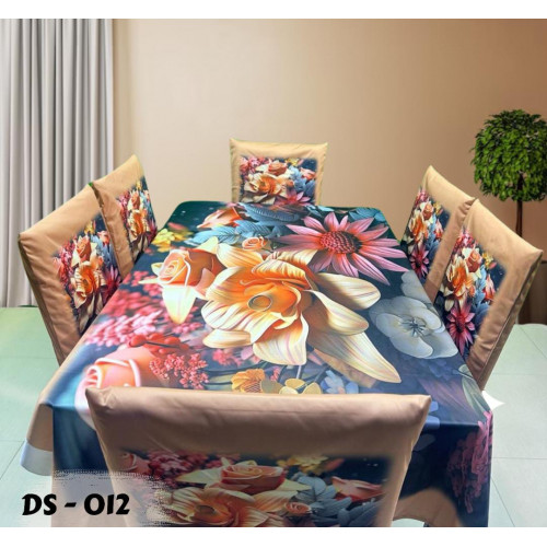Digital 3D Print Dining Table & Chair Cloth Set Price in Bangladesh ...