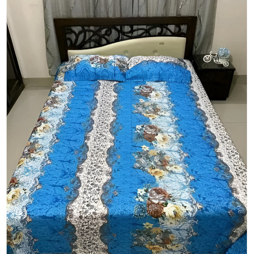 Flower Design Bed Sheet 7ft by 8ft Price in Bangladesh | BDStall