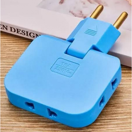 3-In-1 Rotatable Multi-Plug Adapter Price in Bangladesh | BDStall