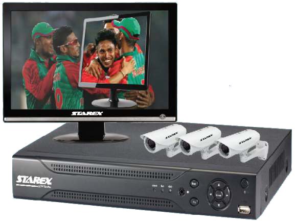 Starex 3 Night Vision Camera 15" LCD DVR CCTV Package Price in ...